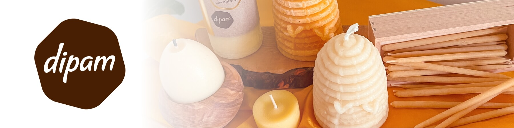 Dipam Pure Beeswax Candles in Australia distributed by Wooden Playroom