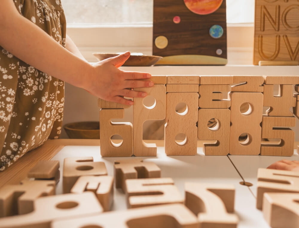 Maths Numbers Wooden Playroom