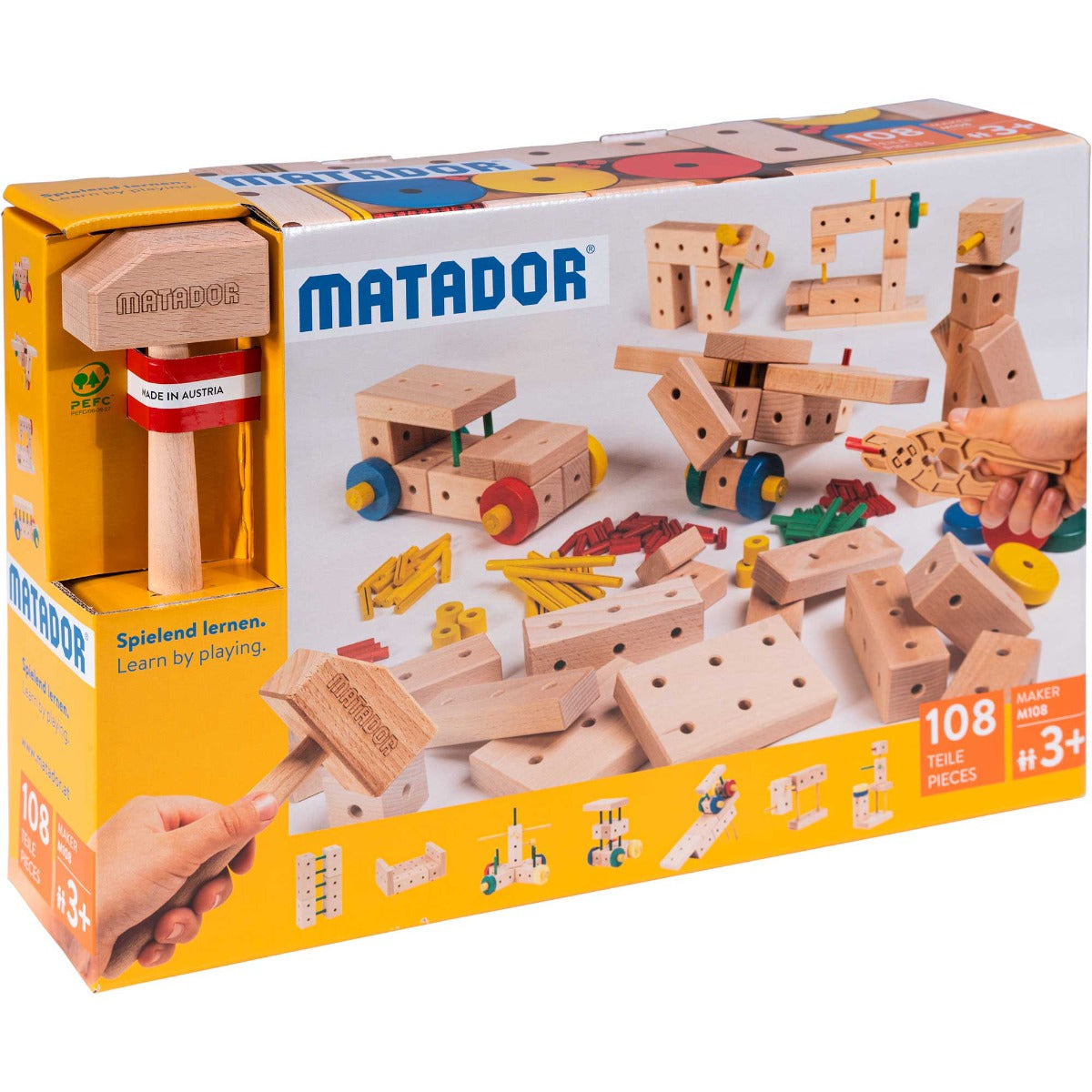 Matador Maker 3+ M108 - Wooden Construction Toy Set - Wholesale ...
