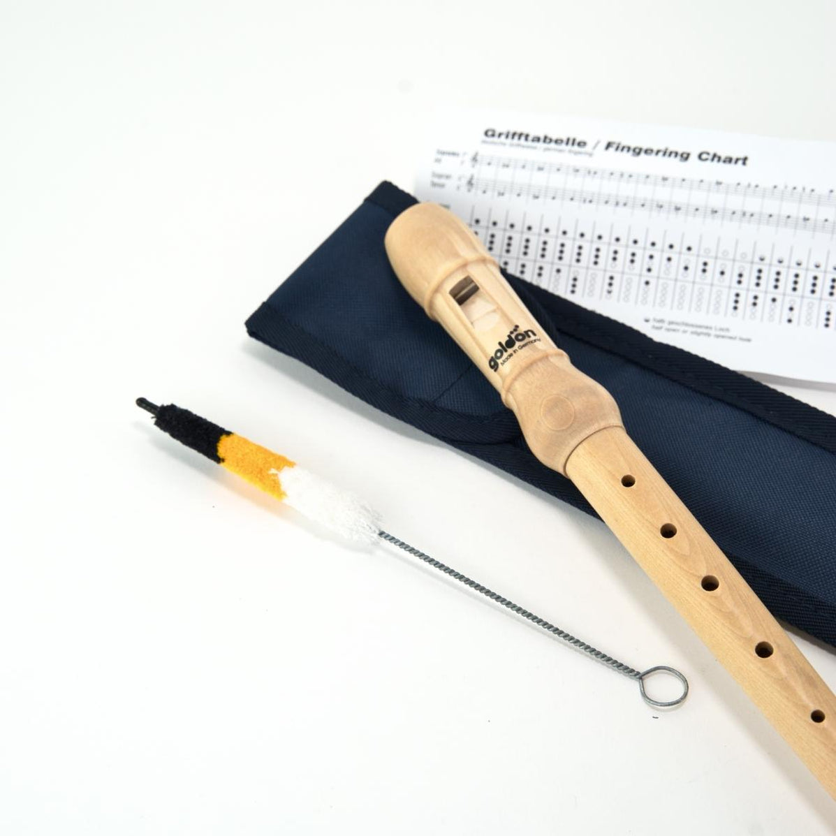 Goldon Recorder C-Soprano German Fingering in Cotton Bag - Wholesale ...