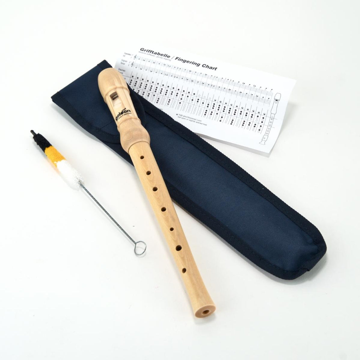 Goldon Recorder C-Soprano German Fingering in Cotton Bag - Wholesale ...