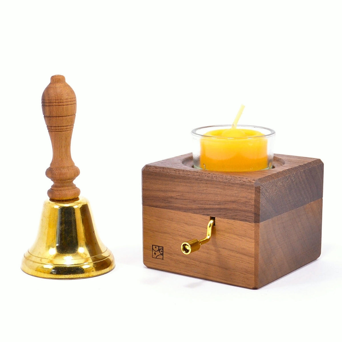 Mader Wooden Music Box w/ Candle Holder & Bell - Australia — Wooden ...