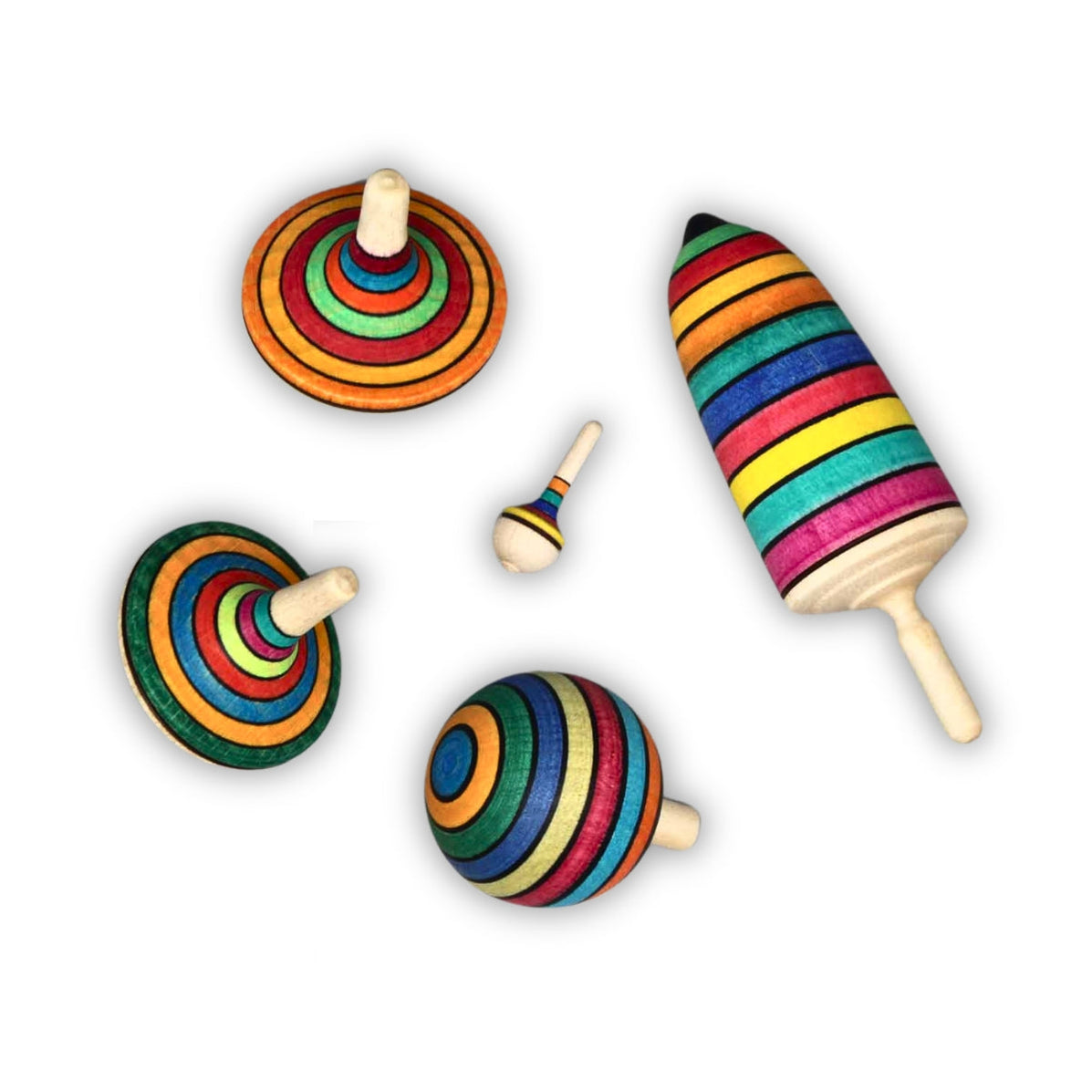Mader Tops Striped Learning Set - Wooden Playroom, Australia