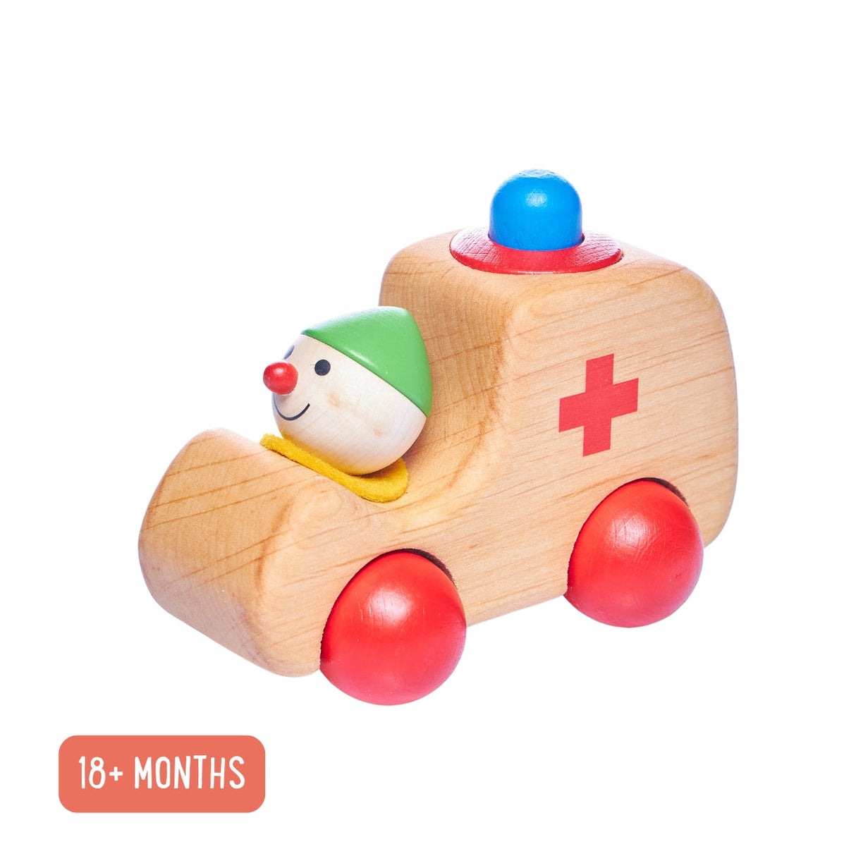 Pfingstweid Wooden Toy Car - Ambulance - Australia — Wooden Playroom