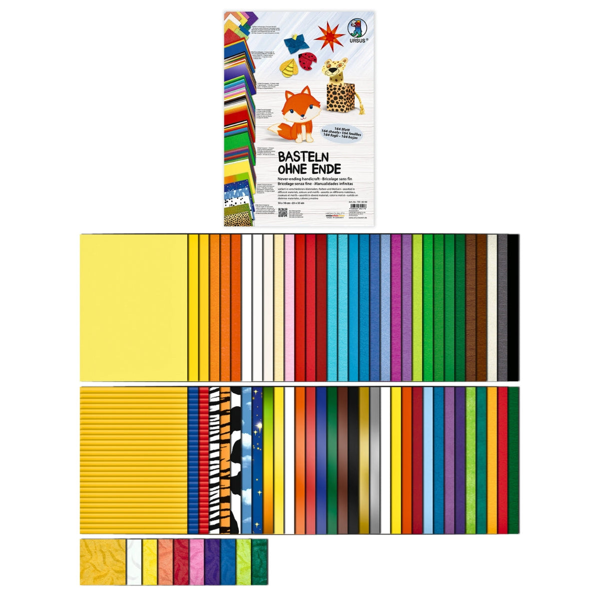 URSUS Assorted Paper Craft Sheets - 164 Sheets — Wooden Playroom