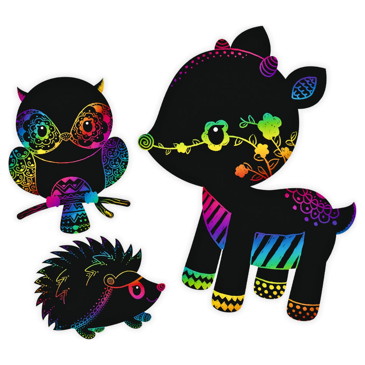 URSUS Scratch Art Cutouts, 6pc Animals - Australia — Wooden Playroom