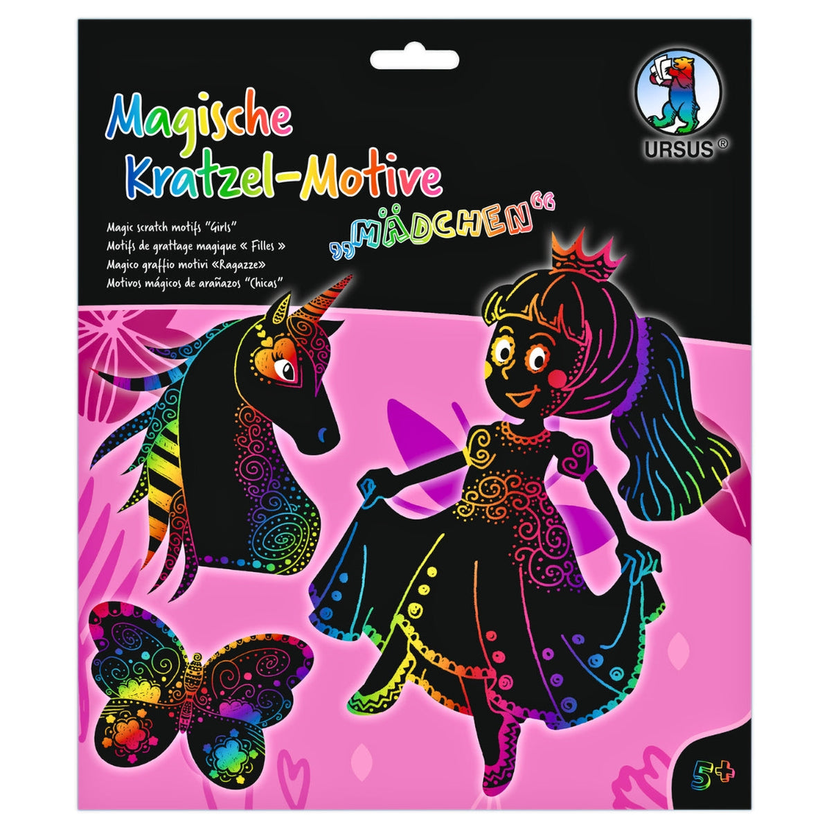 URSUS Scratch Art Cutouts 6pc. Fairytale Australia — Wooden Playroom