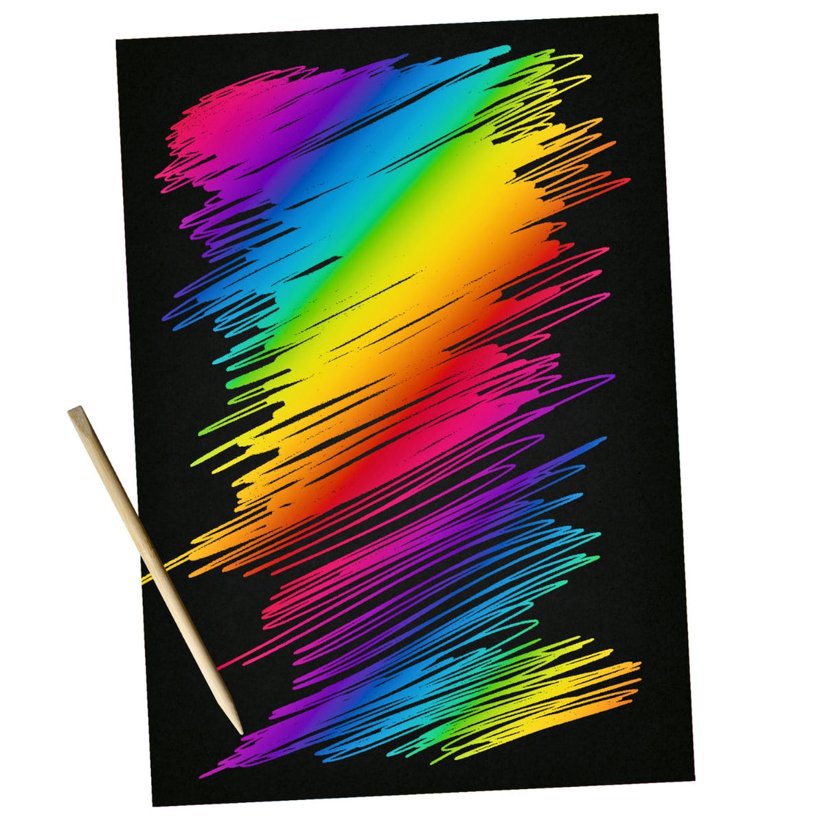 URSUS A4 Rainbow Scratch Art Paper 10pc. Australia — Wooden Playroom