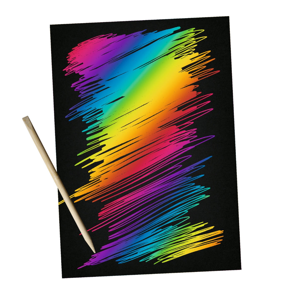 URSUS A5 Rainbow Scratch Art Paper 10pc. Australia — Wooden Playroom