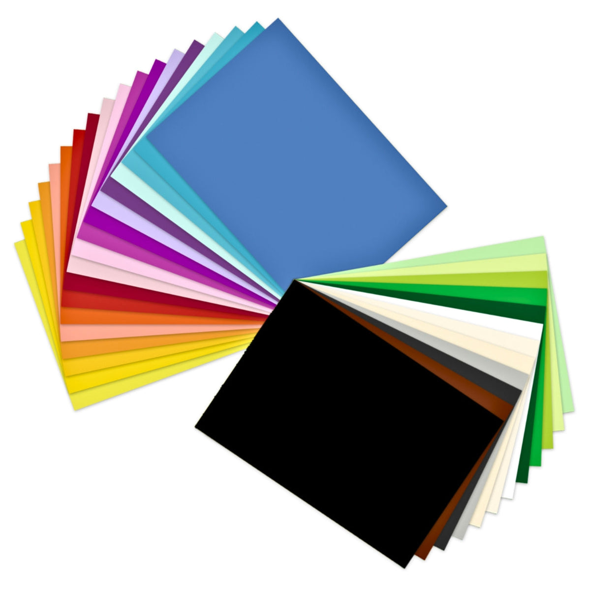 URSUS Cardboard & Paper Pack 60 Sheets, 30 Colours — Wooden Playroom