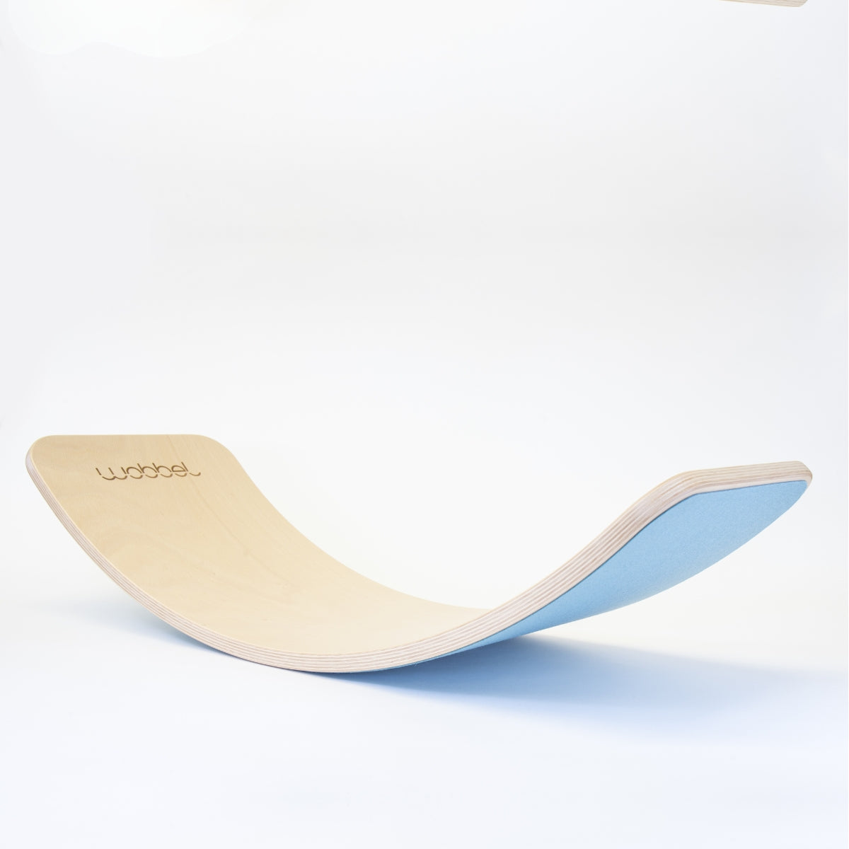 Wobbel Balance Board Original + Wool Felt Base - Sky Blue — Wooden Playroom