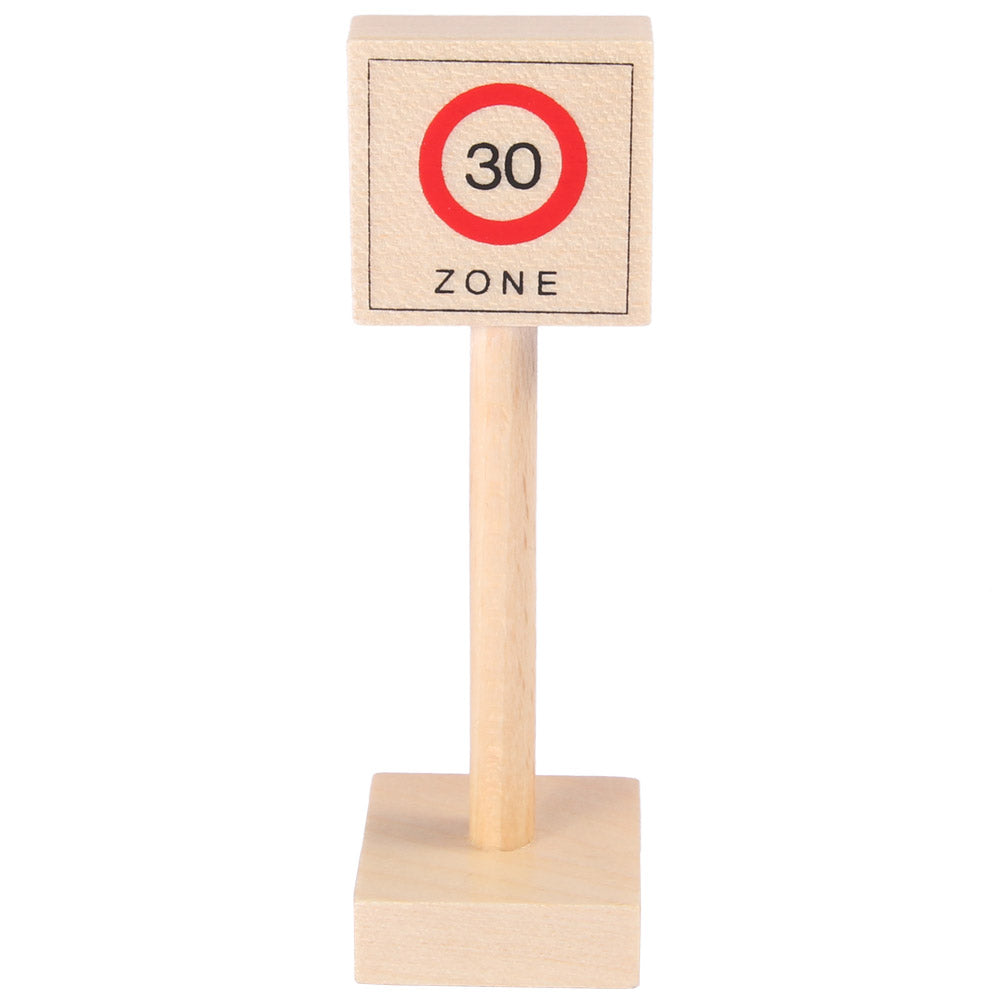 Beck Traffic Speed Limit Sign — Wooden Playroom