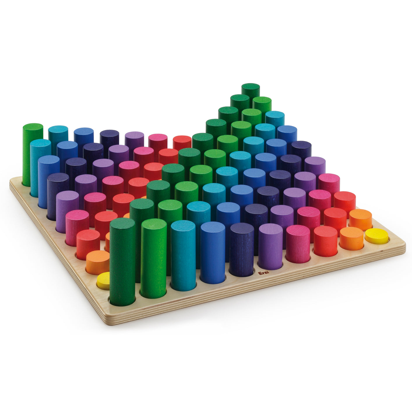 Erzi Large Stepped Counting Cylinders — Wooden Playroom