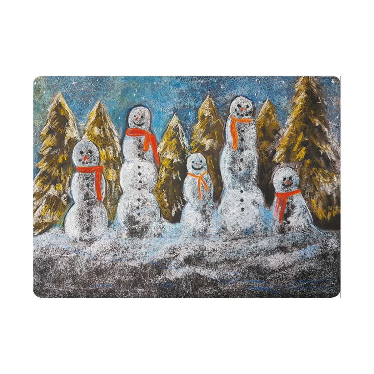 Chalkboard Art Poster Snowmen Wholesale in Australia — Wooden Playroom