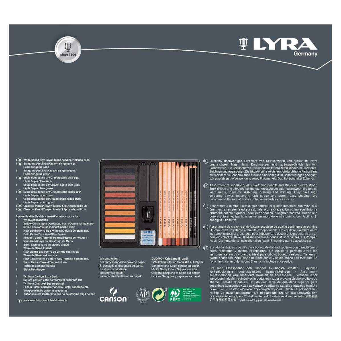 LYRA Rembrandt Brown Tones 25 pcs in Metal Box — Wooden Playroom