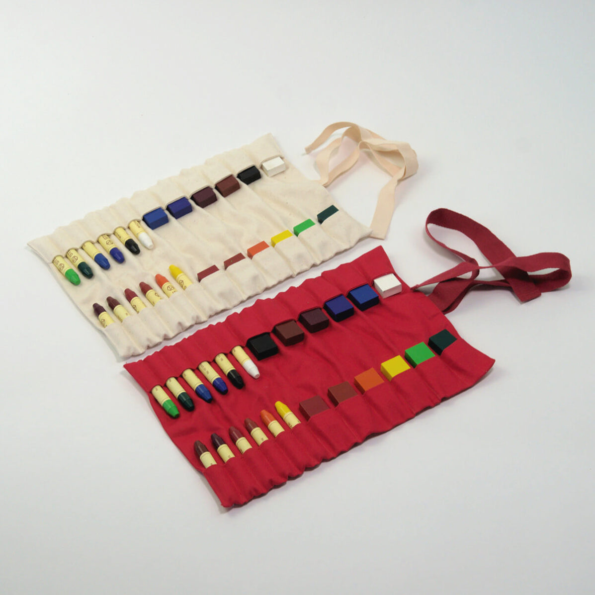 Crayon Roll 100% Cotton for 12 Stick and 12 Block Crayons Wholesale ...