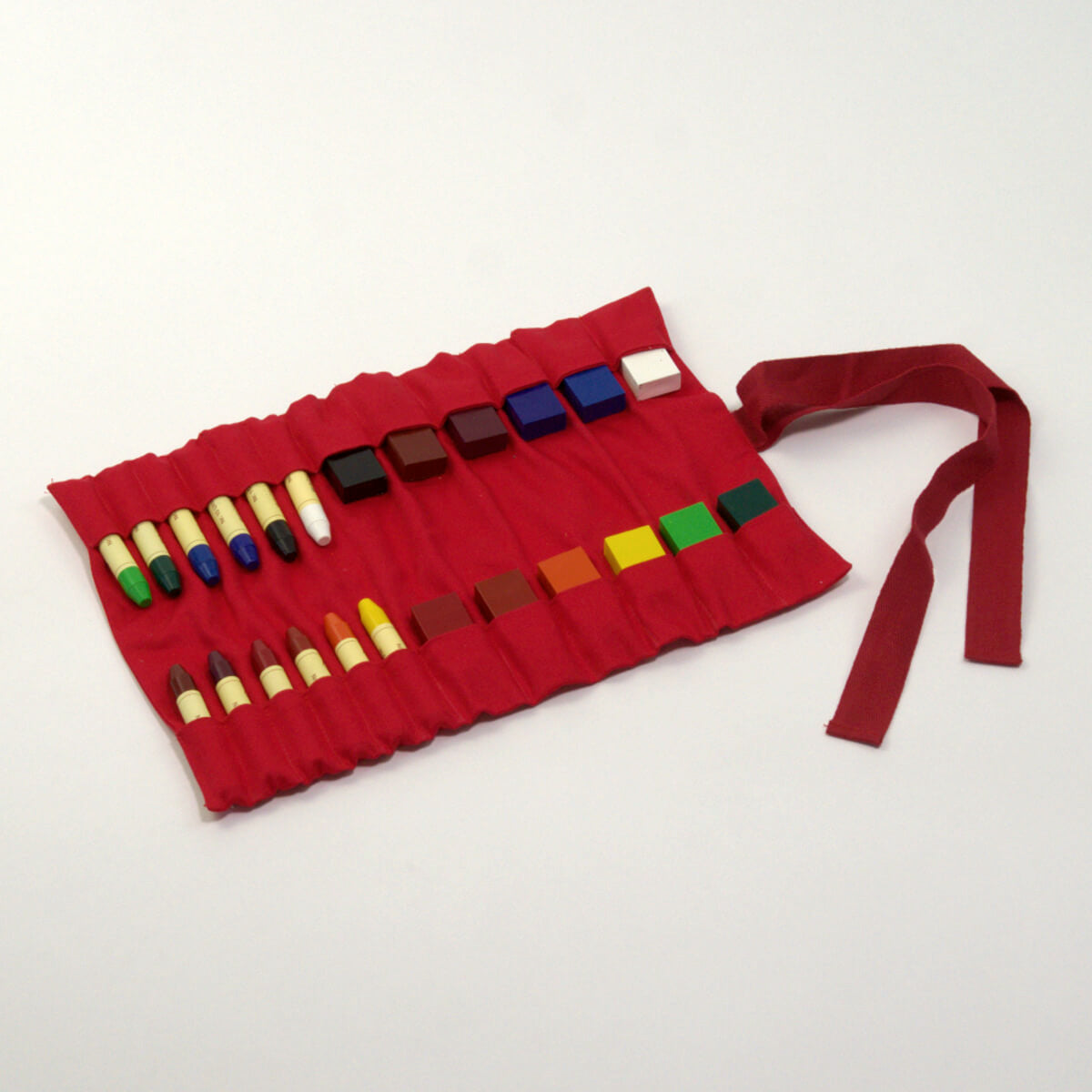 Crayon Roll 100% Cotton for 12 Stick and 12 Block Crayons Wholesale ...