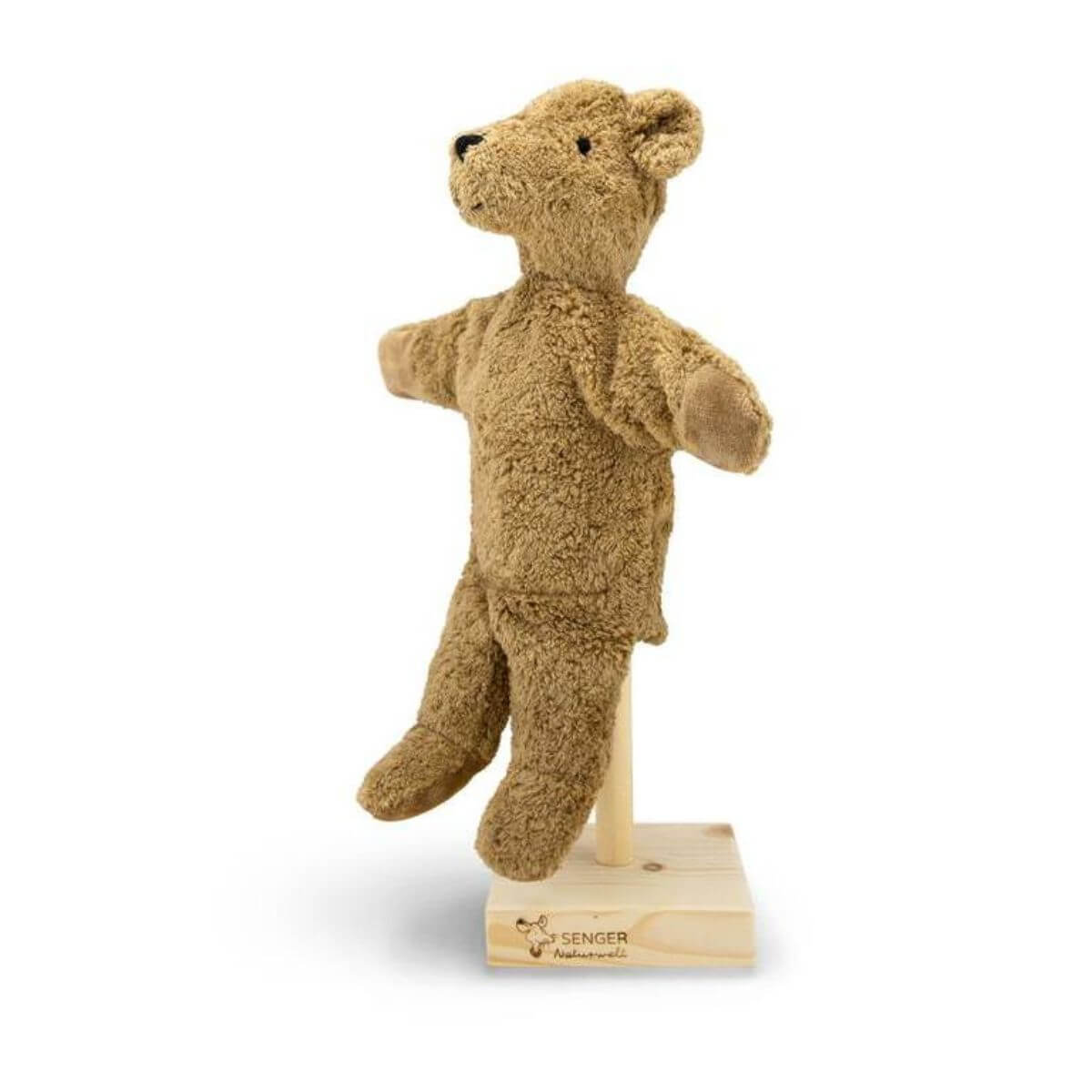 SENGER Hand Puppet Bear Organic Soft Toys Australia — Wooden Playroom